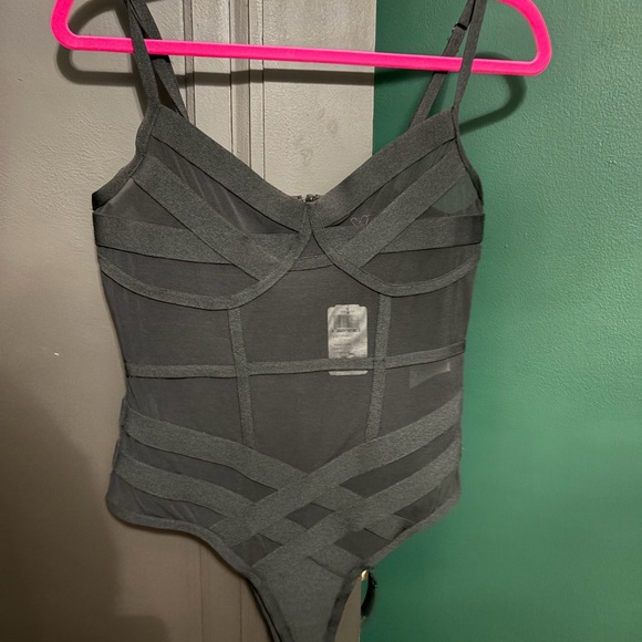 Windsor | Tops | Windsor Black Mesh Shapewear Bodysuit | Poshmark